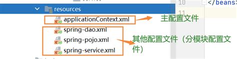 Spring Spring配置文件详解（引入其他配置文件（分模块开发）、小结）将配置文件单独放入独立的配置模块其他模块在进行依赖