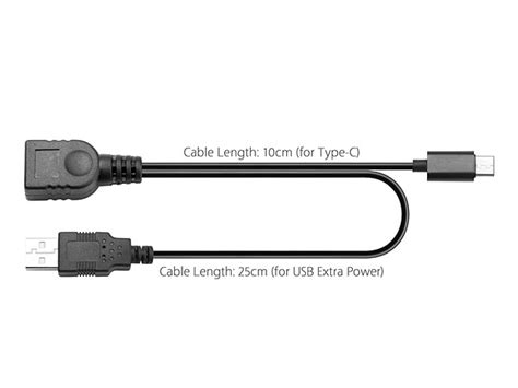 Usb 31 Type C Otg Cable With Usb External Power Supply