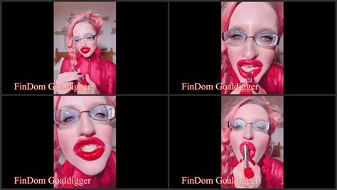 Findom Goaldigger Red Lipstick Joi Jerkoff Femdom Pov