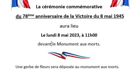 Cérémonie Commémorative Du 78ème Anniversaire De La Victoire Du 8 Mai 1945