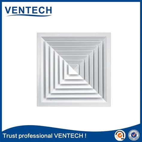 HVAC System Air Square Ceiling Diffuser X Mm Neck Size SCD VA Coowor Com