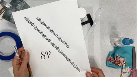 How To Make Border Designs For Glass Etching With Etchall Caught By