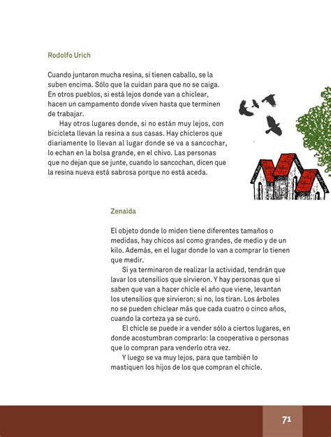 Español libro de lectura Cuarto grado 2016 2017 Online Página 69 de
