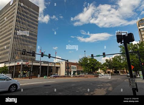 Junction Broad Street And 7th Street In Augusta Stock Photo Alamy