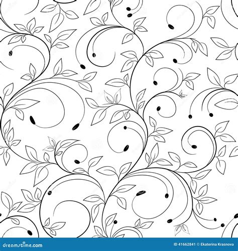 Tree Seamless Pattern Stock Vector Illustration Of Decor 41662841