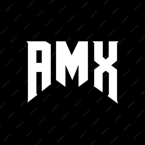 Premium Vector Amx Letter Logo Design For Technology Company Amx Logo