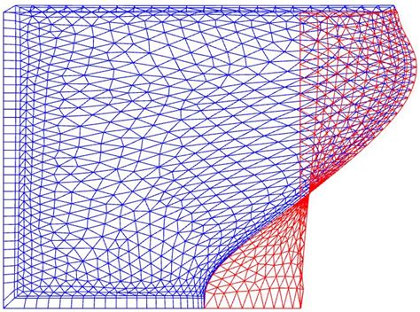 Phase Change Interface Crossing The Model Boundary