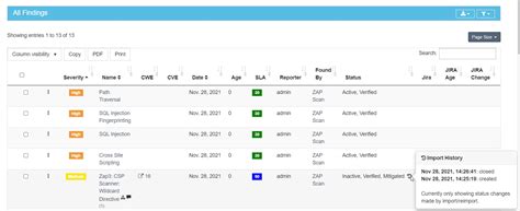 Importing DefectDojo Documentation