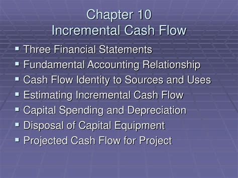 PPT Chapter Incremental Cash Flow PowerPoint Presentation Free Download ID