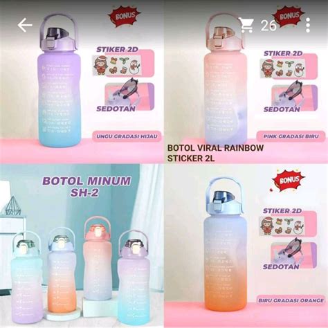 Jual Botol Minum Viral 2 Liter Botol Minum Murah Botol Minum 2