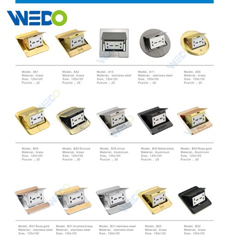 Customized Concealed Metal Pop Out Floor Socket Outlet Box With Universal Socket Buy Brushed