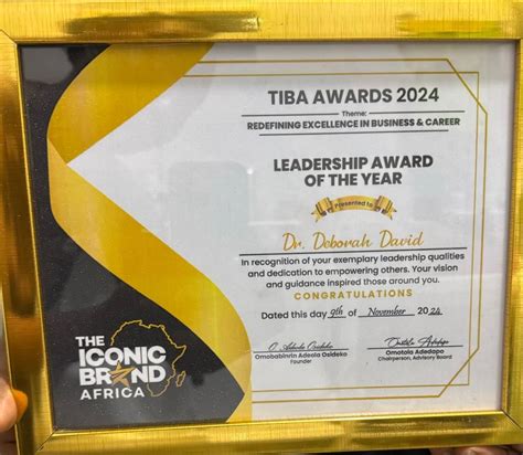 Dr Deborah David On Linkedin Tiba Leadershipaward Mentorship