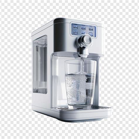 투명 배경에 고립 된 정수기 Ai 생성 Psd