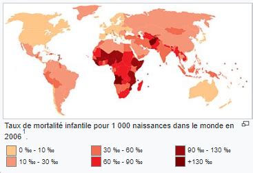 Taux De Mortalité Infantile Dans Le Monde
