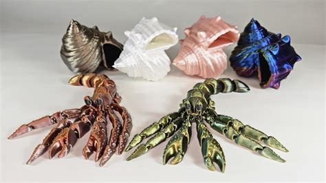 Articulated Hermes The Hermit Crab Action Figures