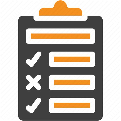 List Survey Task Check Verification Criteria Icon Download On