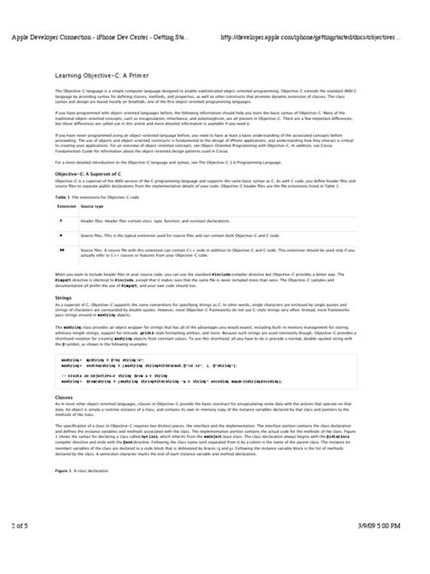 Objective C Primer Pdf Computers