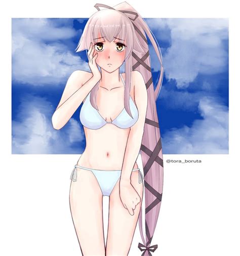 水着由良さん。 とらぼるた さんのイラスト ニコニコ静画 イラスト