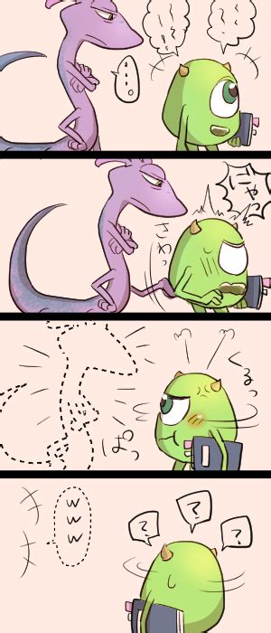 Mike Wazowski And Randall Boggs Monsters Inc Drawn By Nagatobi