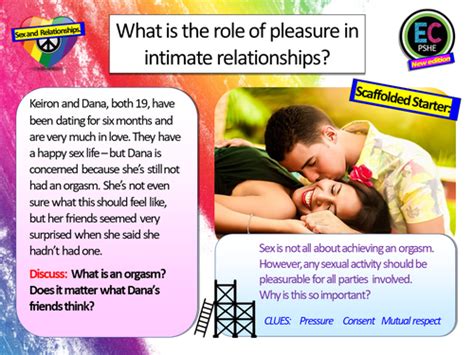 Pleasure Intimate Relationships Pshe Teaching Resources
