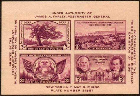 1936 Philatelic Exhibition Souvenir Sheet US Collectors Weekly