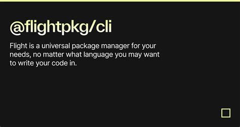 Flightpkg Cli Codesandbox