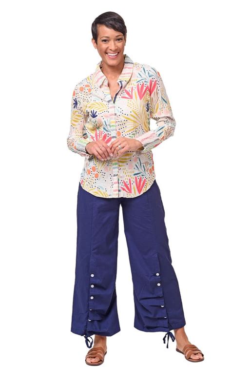 Final Sale Cv1087 Gretchen Button Down In Whimsy