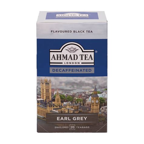 Decaffeinated Earl Grey Tea Teabags Ahmad Tea