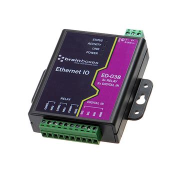 Brainboxes Ethernet To Relay Digital In Ln Ed Scan Uk