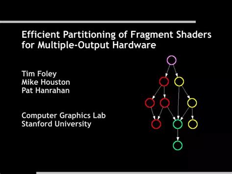 Ppt Efficient Partitioning Of Fragment Shaders For Multiple Output