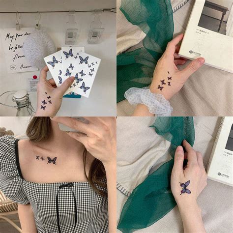 Stiker Tato Temporer 3d Pria Dan Wanita Stiker Transfer Tato Seni