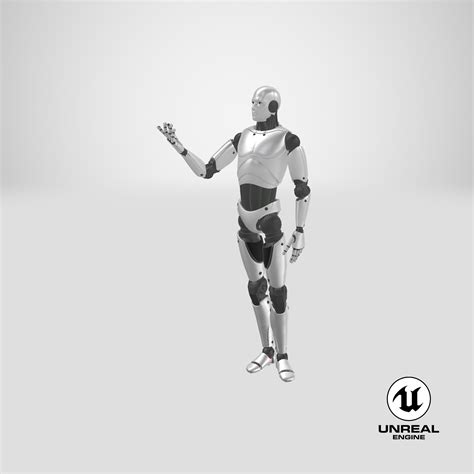 Humanoid Robot Male Poet Pose 3d Model 149 Gltf Obj Ma Max Upk