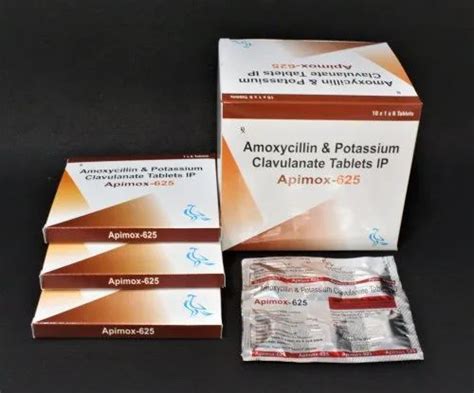 Apimox Amoxycillin Trihydrate Mg Clavulanic Acid Mg Tablets At Box In Chandigarh