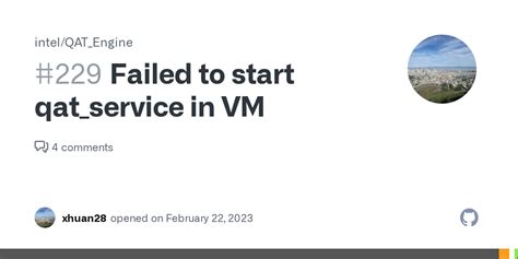 Failed To Start Qatservice In Vm · Issue 229 · Intelqatengine · Github