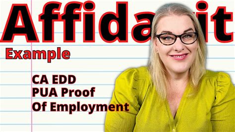 How To Write Affidavit For Unemployed Person The Dizaldo Blog