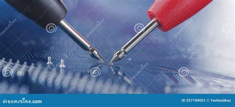 Measuring Electronic Signal From Component On The Pcb Electronics Repair And Digital Technology