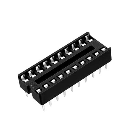 Uxcell Pcs Mm Pitch Mm Row Pitch Row Flat Pins Soldering Dip Ic Chip Socket