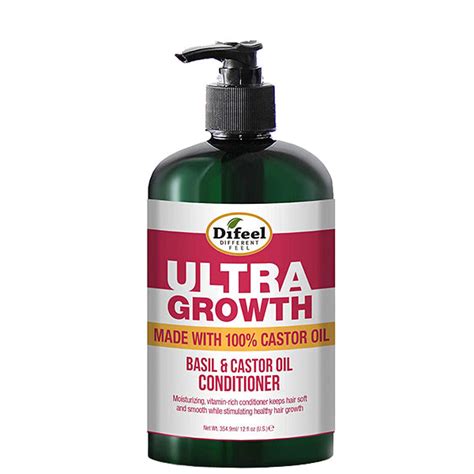 Difeel Ultra Growth Basil And Castor Oil Pro Growth Conditioner 12oz
