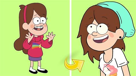 КАК ВЫРОСЛИ ПЕРСОНАЖИ «ГРАВИТИ ФОЛЗ Диппер и Мейбл Youtube