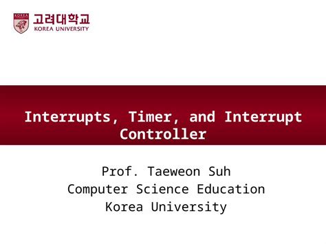 PPTX Interrupts Timer And Interrupt Controller DOKUMEN TIPS