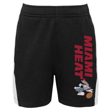 Черные молодежные сетчатые шорты Miami Heat Space Jam 2 Slam Dunk ...