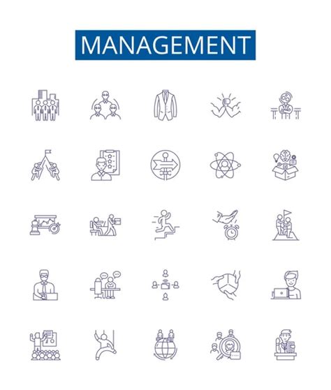 Agile Management Line Icons Signs Set Design Collection Agile Management Stock Vector By