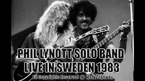 PHIL LYNOTT SOLO BAND SARAH LIVE IN SWEDEN 1983 YouTube
