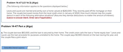 Solved Problem LO Algo The Following Chegg Com