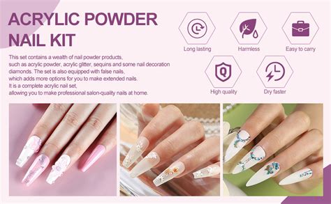 Coscelia Acrylic Nail Kits Professionalwhite Pink Clear Acrylic Powder