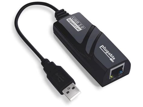 Plugable USB To Gigabit Ethernet Adapter Fast And Reliable Gigabit Connection Compatible