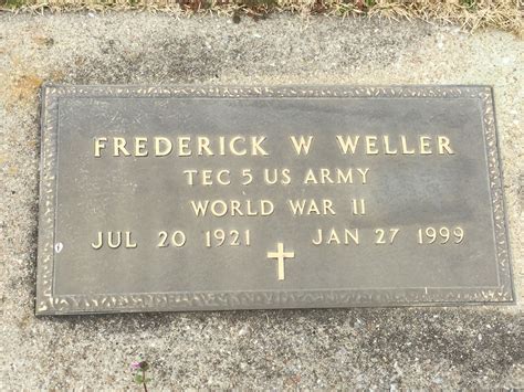 frederick william weller jr 1921 1999 find a grave memorial