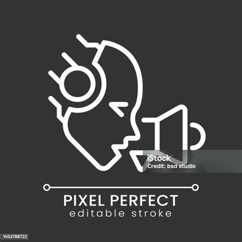 Ilustración De Ai Promueve El Icono Lineal Blanco Perfecto Para El Tema