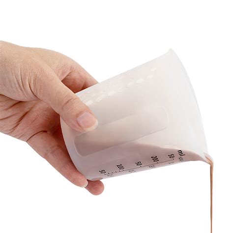 Measuring Cup 125 250 500 1000ml Silicone Bottle Oeco