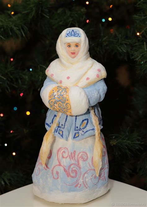 Новогодняя игрушка под ёлку из ваты СНЕГУРОЧКА в интернет магазине на Ярмарке Мастеров Дед